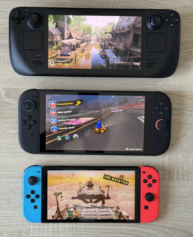 Steam Deck vs Nintendo Switch 2 vs Switch OLED: Der ultimative Handheld ...